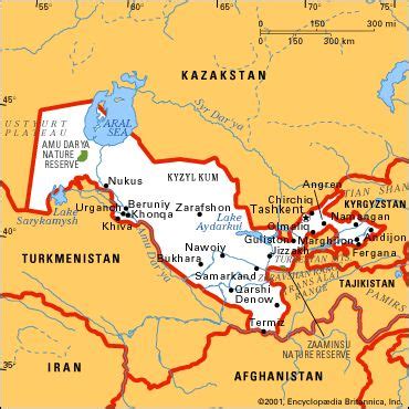 Uzbekistan Is Situated In Central Asia Between The Amu Darya And Syr