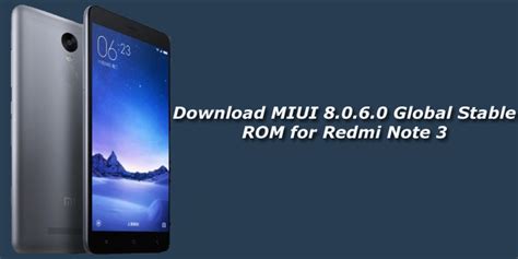 Download Miui Global Stable Rom For Redmi Note