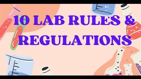 10 Lab Safety Rules Explained A Chemistry Classroom Tutorial Youtube