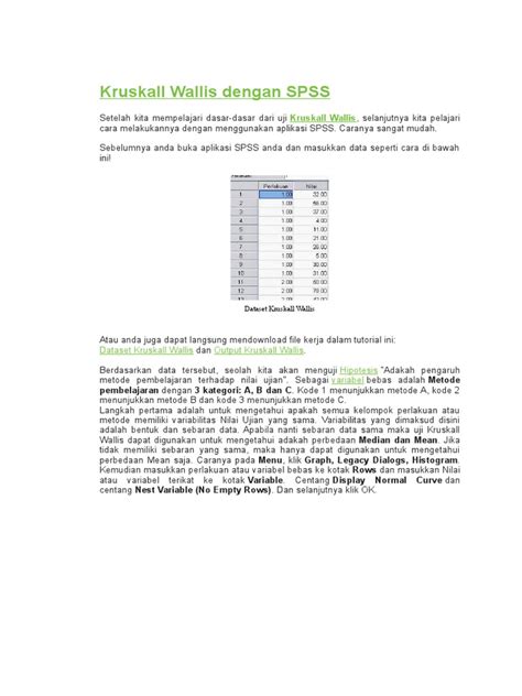 Analisis Regresi Linear Berganda Dengan Spss Metode Enter Vs Stepwise Pdf