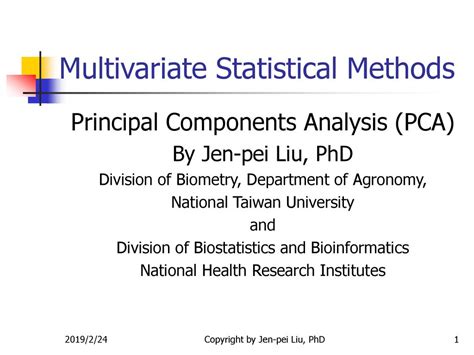 Multivariate Statistical Methods - ppt download