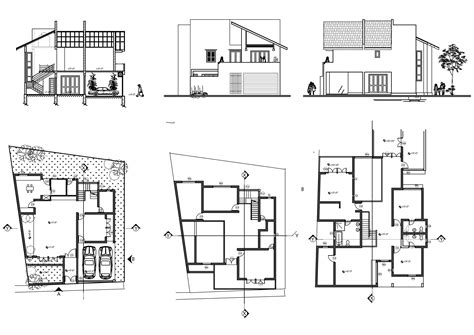 Floor Plan Elevation And Section