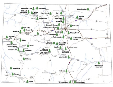 Mapa Del Parque Forbes De Colorado