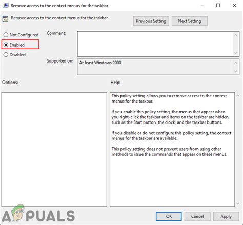 disable context menus in windows 10 file explorer start menu and taskbar