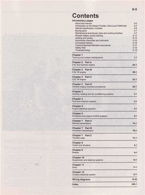 Nissan Pick Ups 1998 2004 Workshop Manual