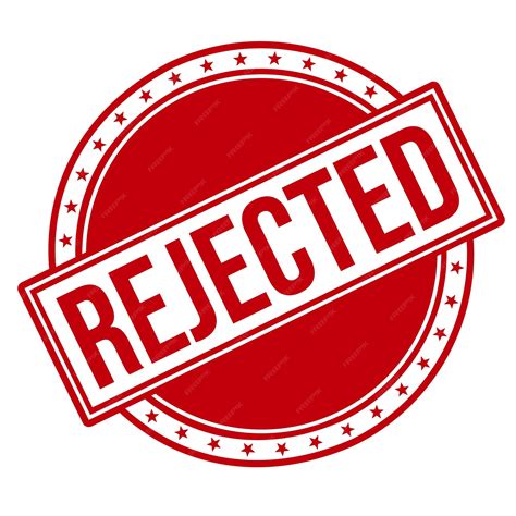 Premium Vector Rejected Rubber Stamp Design