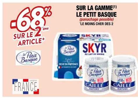 Promo La Gamme Le Petit Basque Chez Migros France Icataloguefr
