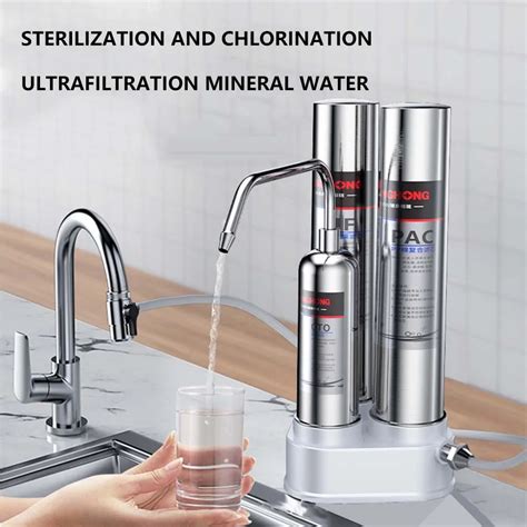 Ultrafiltration Water Purifier Kitchen Table Water Filter 304 Stainless