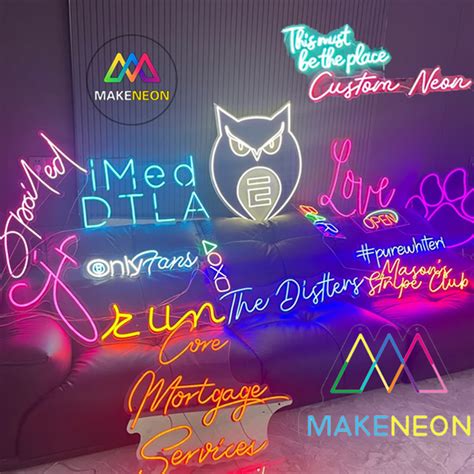 Custom Your Logo Neon Signs For Business Home Parties Bars And