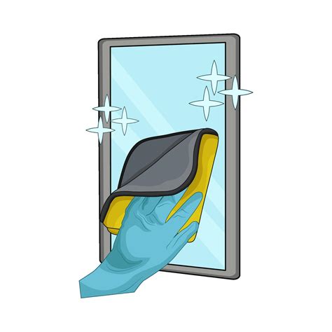 Illustration Of Wiping Mirror 54111652 Vector Art At Vecteezy