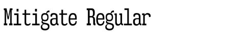 Mitigate Regular Font Webfont And Desktop Myfonts