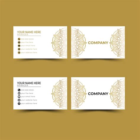 Premium Vector Vector Business Cards Template Design