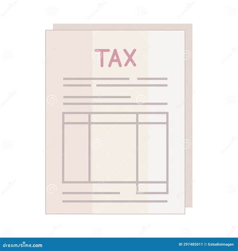 Tax Declaration Illustration Stock Vector Illustration Of Declaration