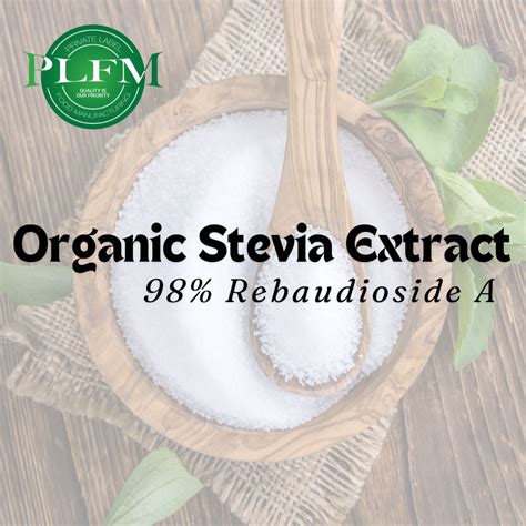 Organic Stevia 98 Rebaudioside A Extract Powder Private Label Food