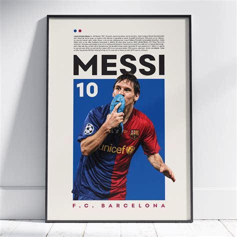 Lionel Messi Poster Barcelona Poster T Poster Inspire Uplift