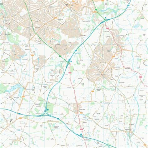 Solihull District B Sp17 Map By Uk Topographic Maps Avenza Maps