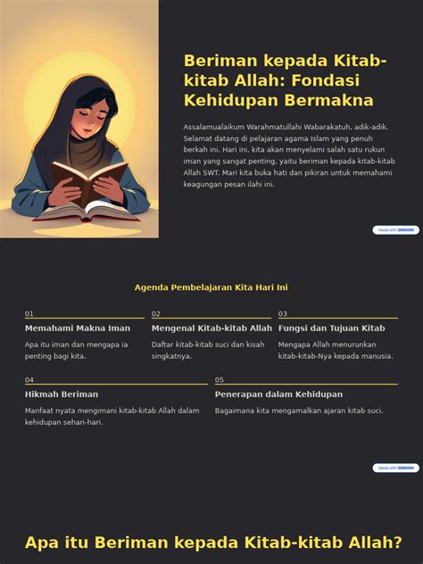 Beriman Kepada Kitab Kitab Allah Fondasi Kehidupan Bermakna Pdf