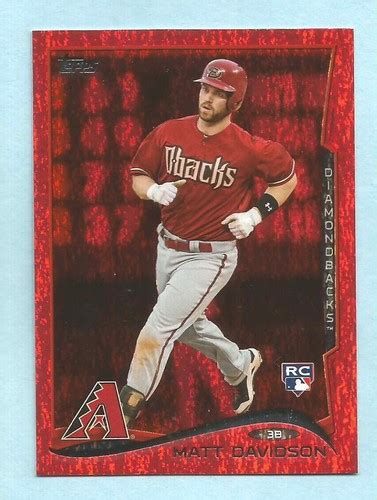 2014 Topps Baseball Series 1 Red Hot Foil Matt Davidson 199 Rookie Diamondbacks Ebay