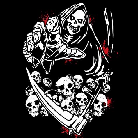 Premium Vector Print With Retro Dead Skull Tattoo Symbols