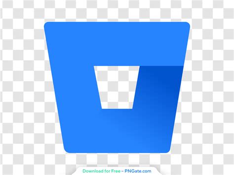 Bitbucket Logo Blue Gradient Modern Flat Style Free Png Pngate