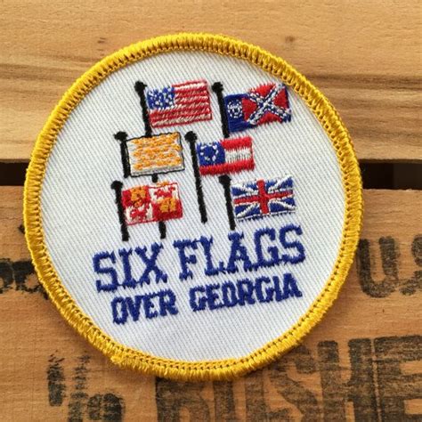 Six Flags Over Georgia Vintage Amusement Park Souvenir Travel Patch
