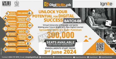 Digiskills Free Courses Batch 08 Online Registration 2024