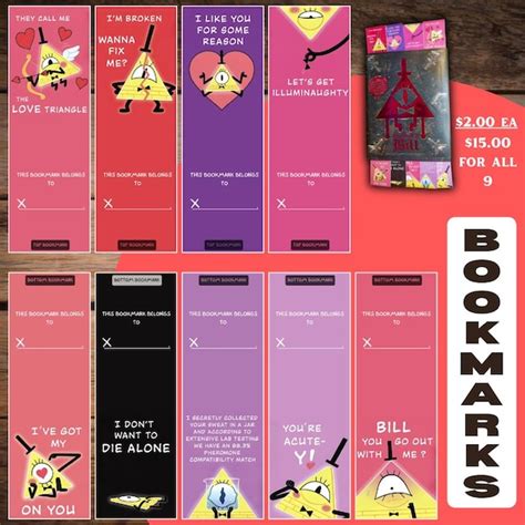 Gravity Falls Valentine Card Etsy