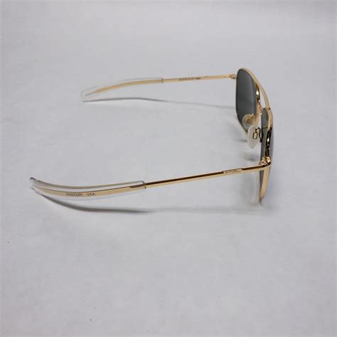 Randolph Brass Aviator Sunglasses