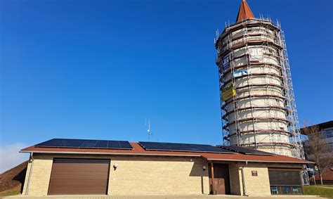 Waiblingen Neue Solarstrom Anlage Beim Wasserturm In Betrieb
