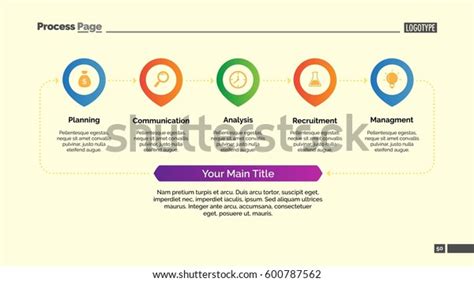 Five Elements Cycle Slide Template Stock Vector Royalty Free
