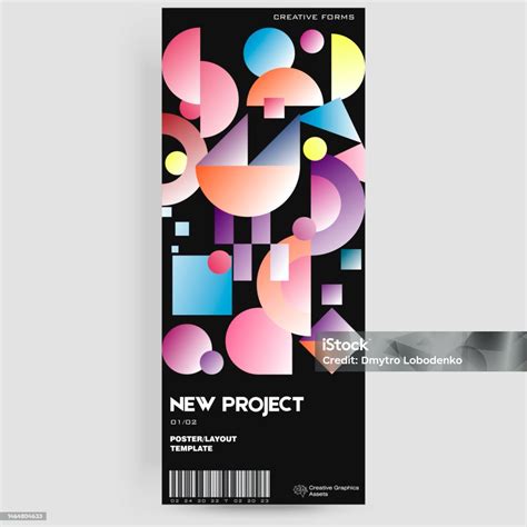 추상 미술 기하학적 포스터 디자인 레이아웃에는 편집 가능한 텍스트와 그래픽이 있습니다 현대 기하학 구성 아트웍 0명에 대한 스톡 벡터 아트 및 기타 이미지 Istock