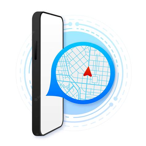Premium Vector Map Gps Navigation App Mobile Map Application Smartphone App Search Map
