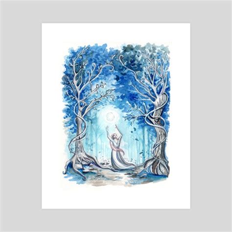 Blue Moon An Art Print By Amanda Sharples Inprnt