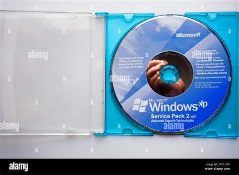 Windows Xp Installation And Service Pack Cd Stock Photo Alamy