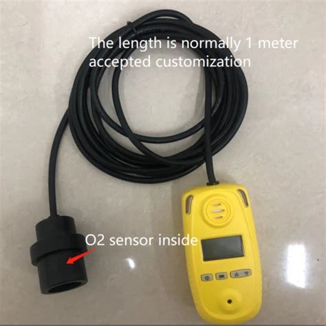 Handheld O2 Gas Meter Battery Powered Single Gas Analyzer With Long