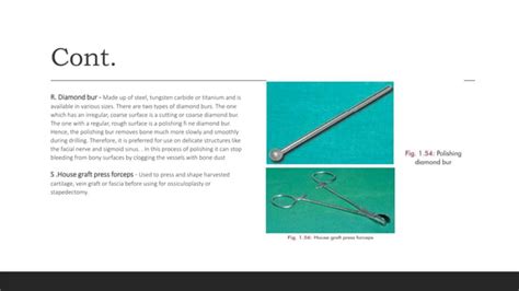 Instruments Used In Ear Surgeries 1pptx Ear Nose And Throat Conditions Diseases And