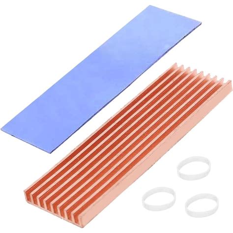 純銅ヒートシンク 70mmx21mmx6mm 熱暴走対策 M2 Ssd Ps5 メモリ ノートpc用 純銅厚さ6mm