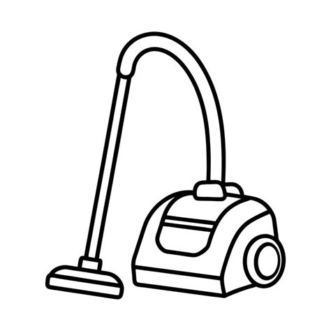 Vacuum Cleaner Simple Line Drawing Illustration 59305675 Vector Art At