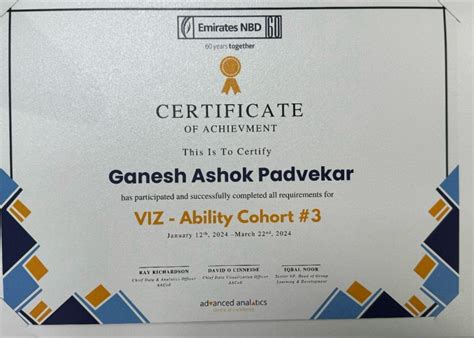 Datavisualization Certification Continuedlearning