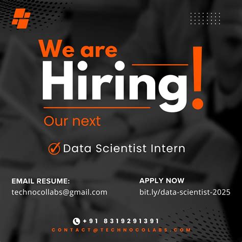 Data Scientist Intern Datascience Internship Remoteinternship