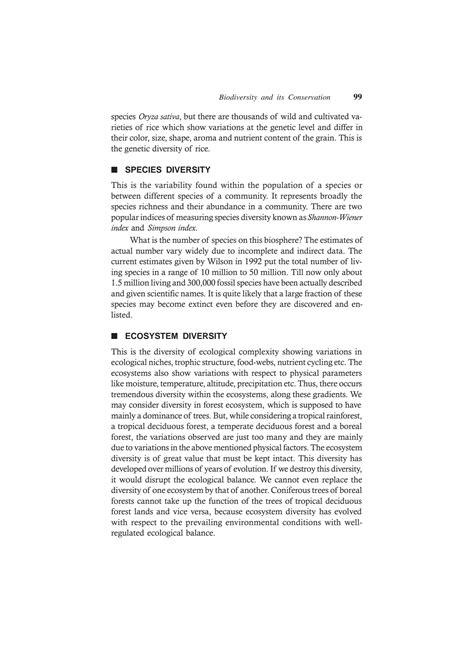 Solution What Is Biodiversity And Its Conversation Studypool