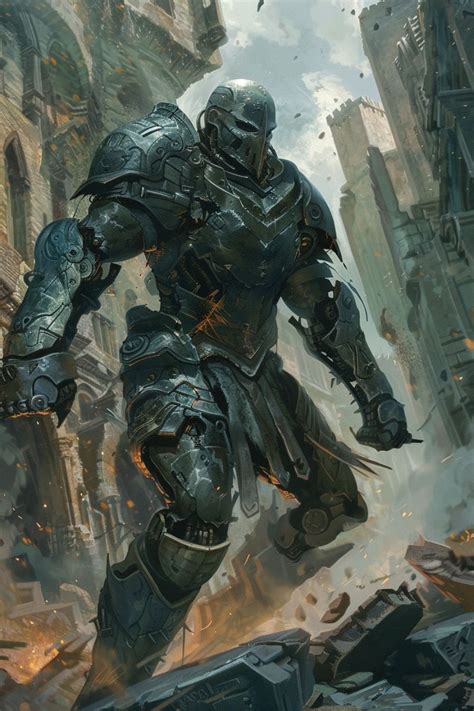 Warforged Barbarian 5e Dandd Guide Dnd Iron Golem Dnd Armorer