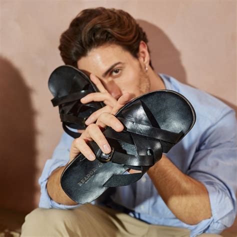 Mens Leather Sandals Brador