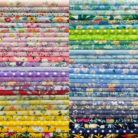 8 X 8 50 Pcs 100 Cotton Fabric Bundles Quilting Desertcart India