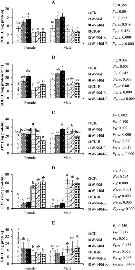 Peroxidase Pod Superoxide Dismutase Sod Ascorbate Peroxidase