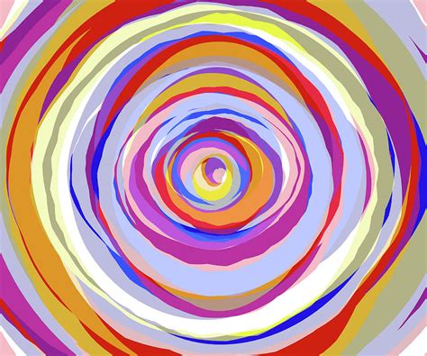 Concentric Circles Digital Art By Tin Tran Fine Art America