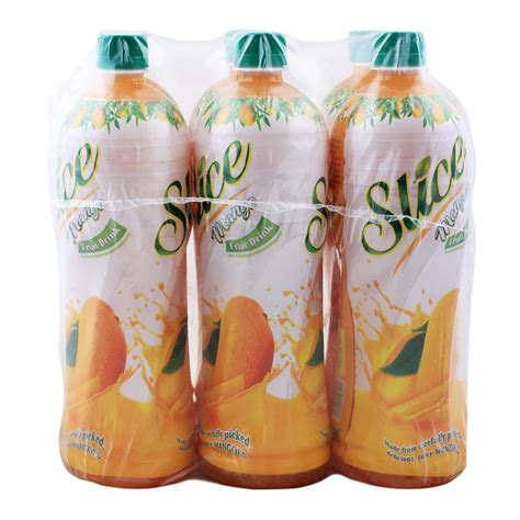 Purchase Slice Mango Juice 1 Liter Bottle 6 Pieces Online At