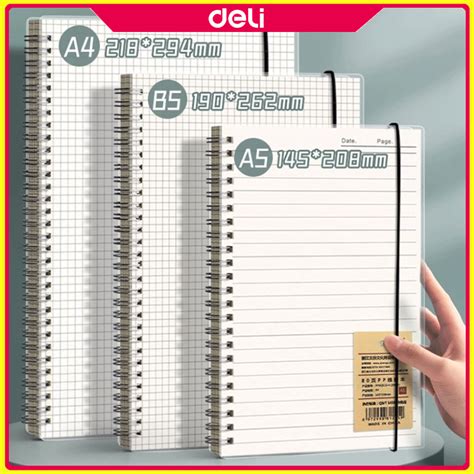 Deli A5 Spiral Note Book Binder Notebook 60 Sheets Notebooks School