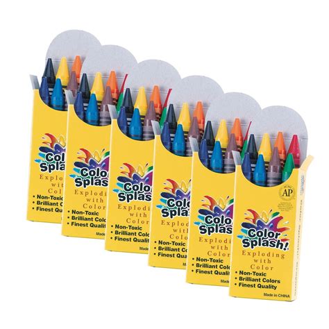 Color Splash® Jumbo Crayons Box Of 8 Pack Of 6 Michaels