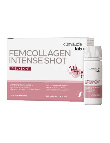 Cumlaude Lab Femcollagen Intense Shot Sabor Arandanos 7 Viales 25 Ml